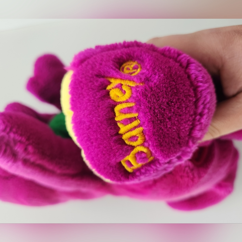 1992 Vintage Dakin Barney Dinosaur Plush Hand Puppet … - Gem